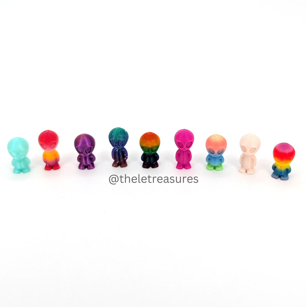 Tiny Alien Buddies – Micro 3D Printed Alien Figurines (30-Count or 100 ...