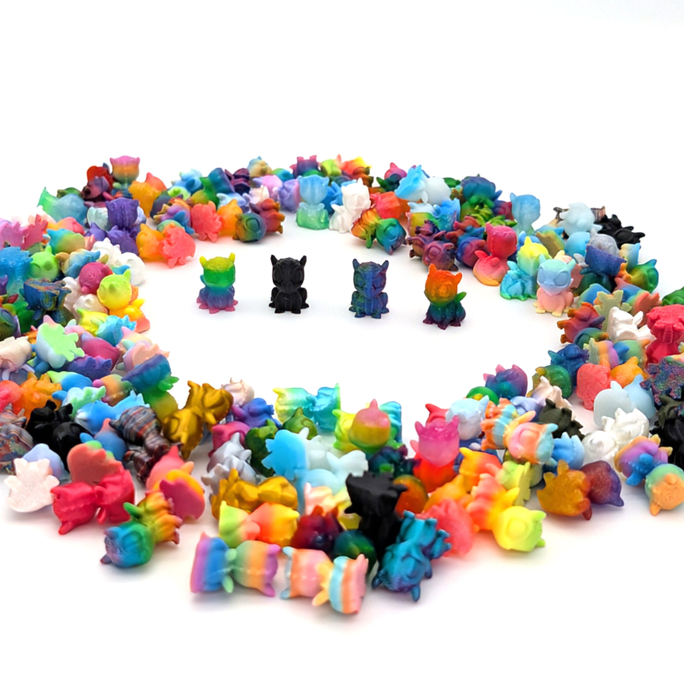 Tiny 3D Printed Dragon Figurines – Micro Collectible Dragons – Thele ...