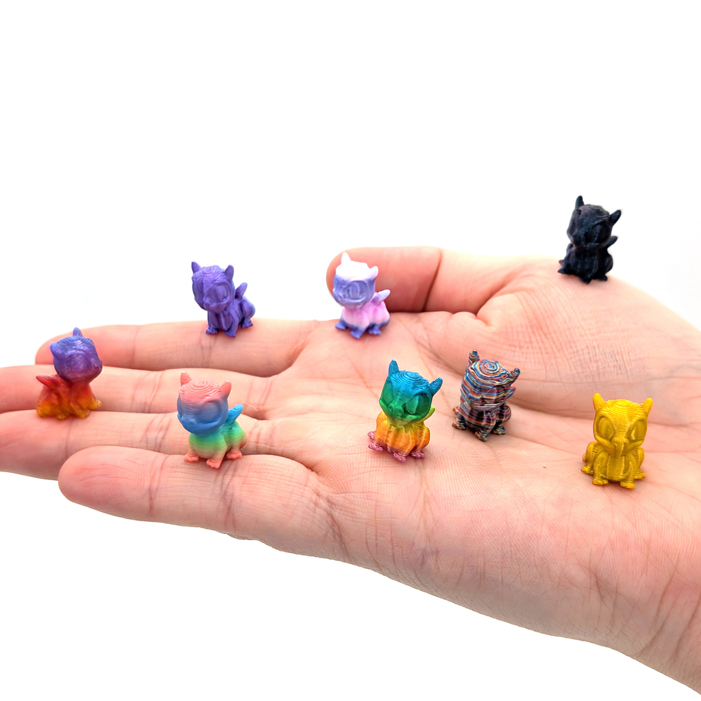 Tiny 3D Printed Dragon Figurines – Micro Collectible Dragons – Thele ...