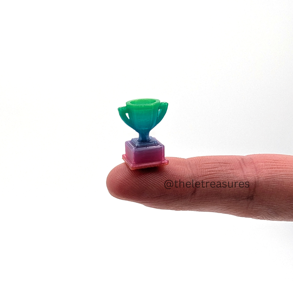 Tiny Trophy Minis – Micro 3D Printed Trophy Figurines (30-Count or 100 ...